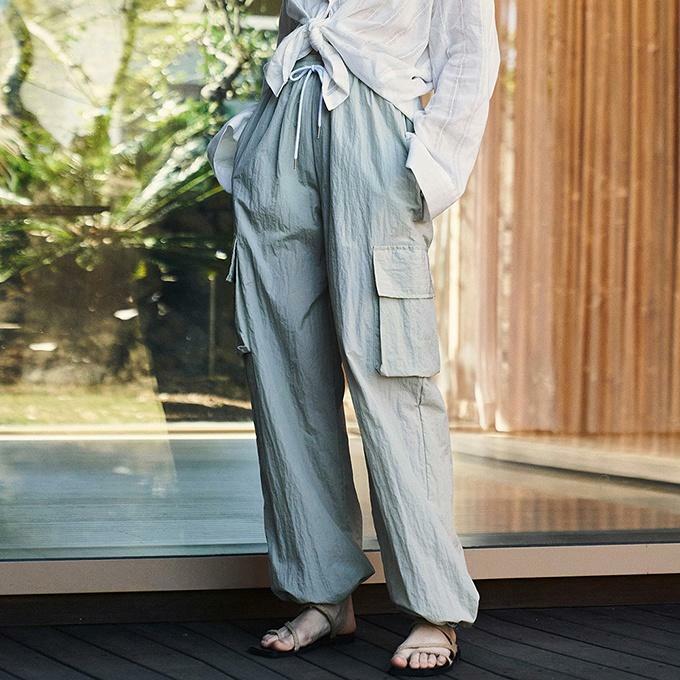 Light Banding Cargo Pants (Mint) - 하고(HAGO)