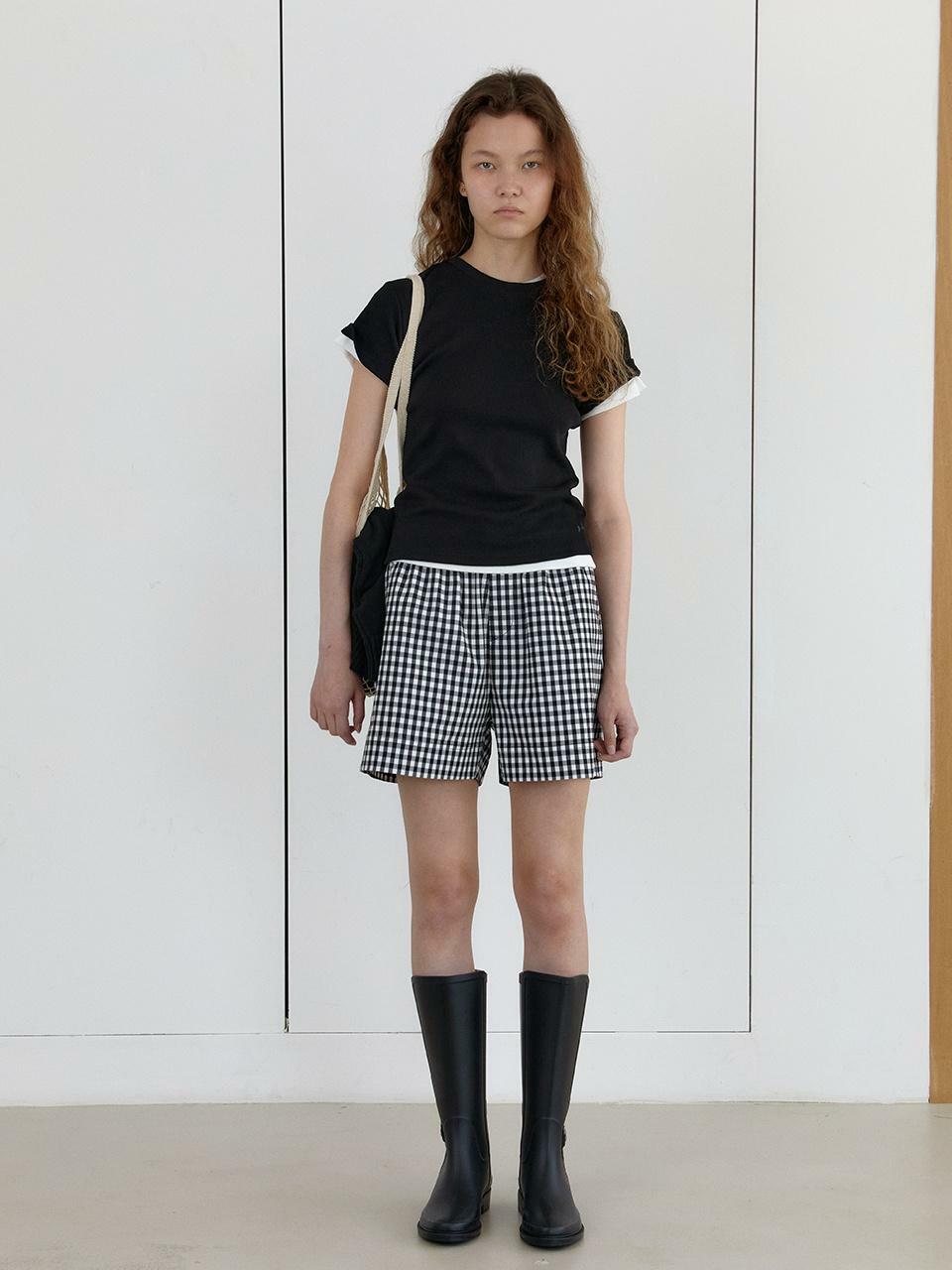 winona basic tee - black - HAGO(하고)