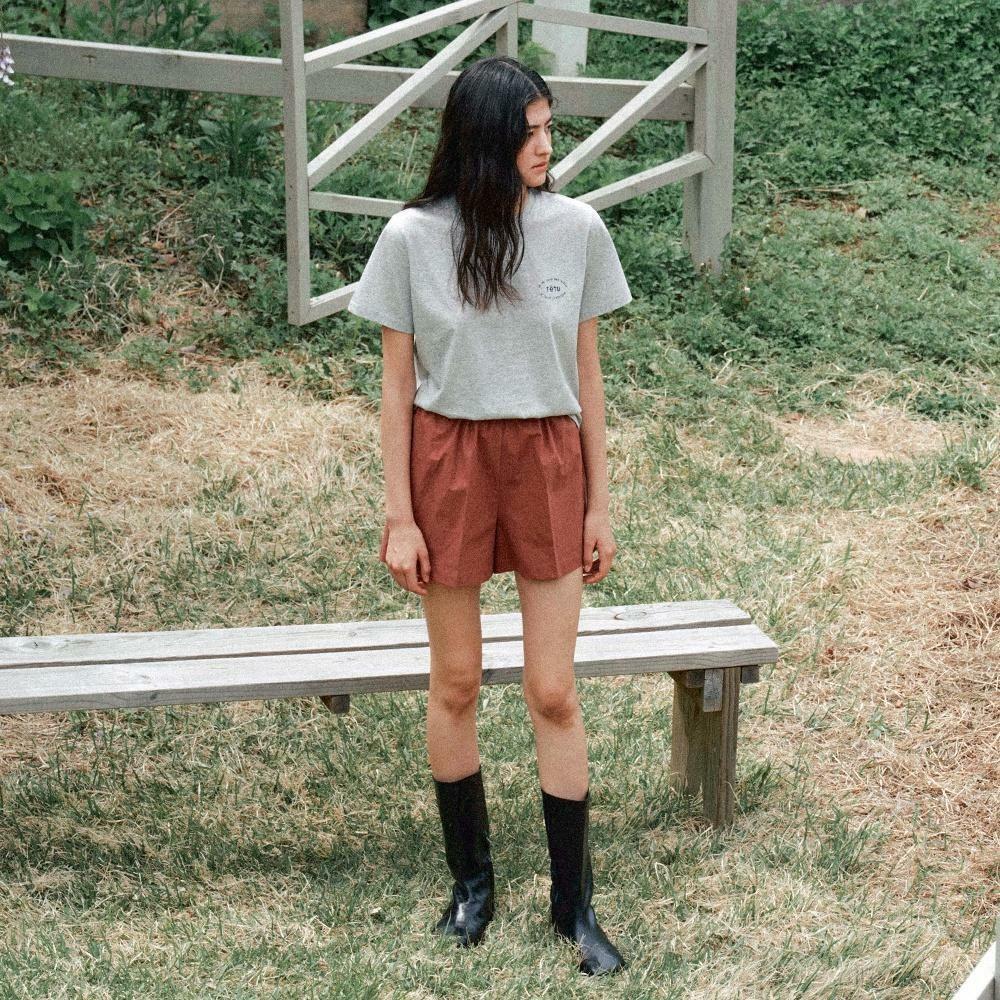 half pants (brown) - HAGO(하고)