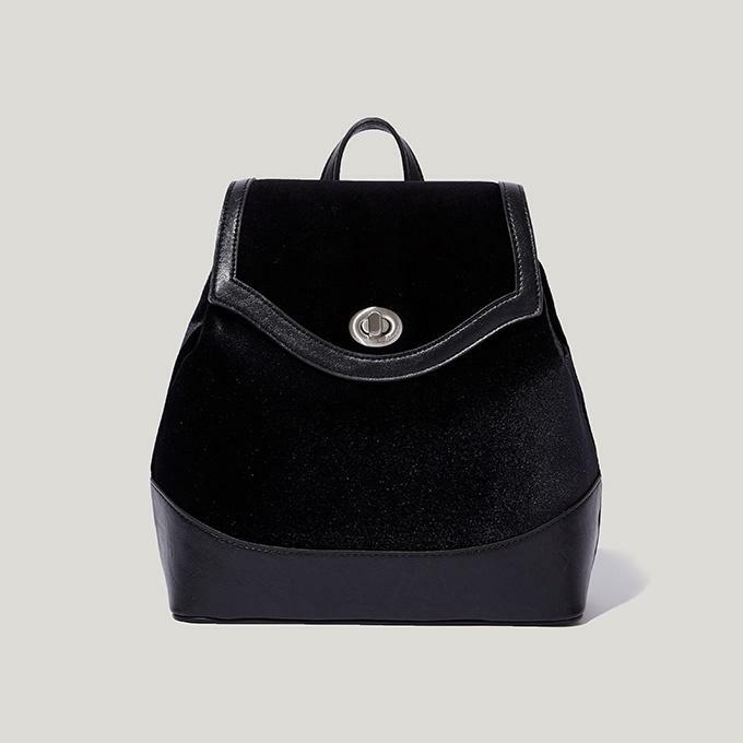 미뇽 백팩 Mignon Backpack - 벨벳 블랙 - 하고