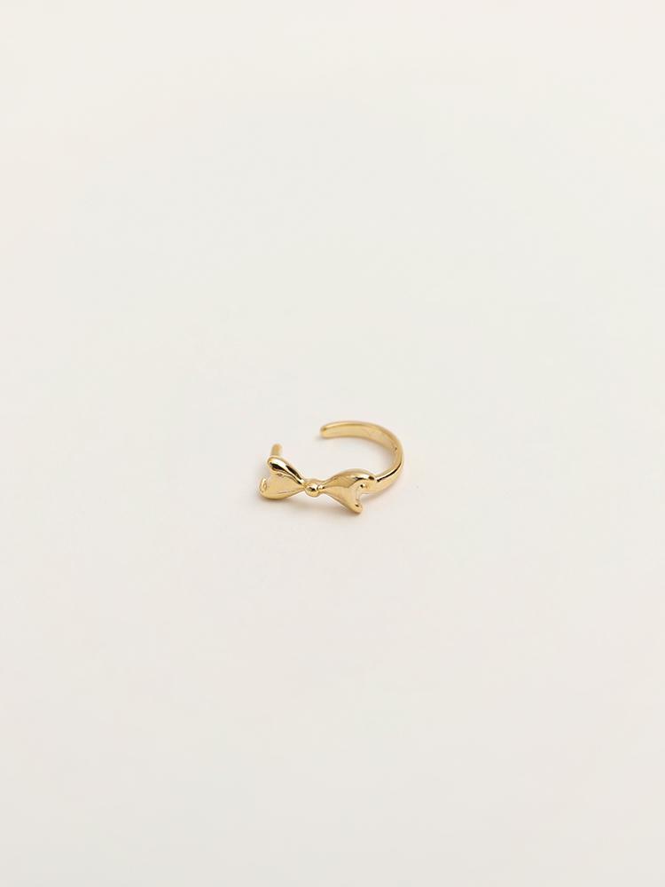 mini ribbon ear cuff 미니 리본 이어커프 - HAGO(하고)