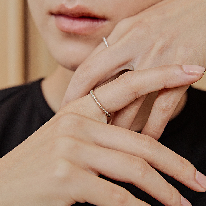 ROPE RING (silver925) - 하고(HAGO)