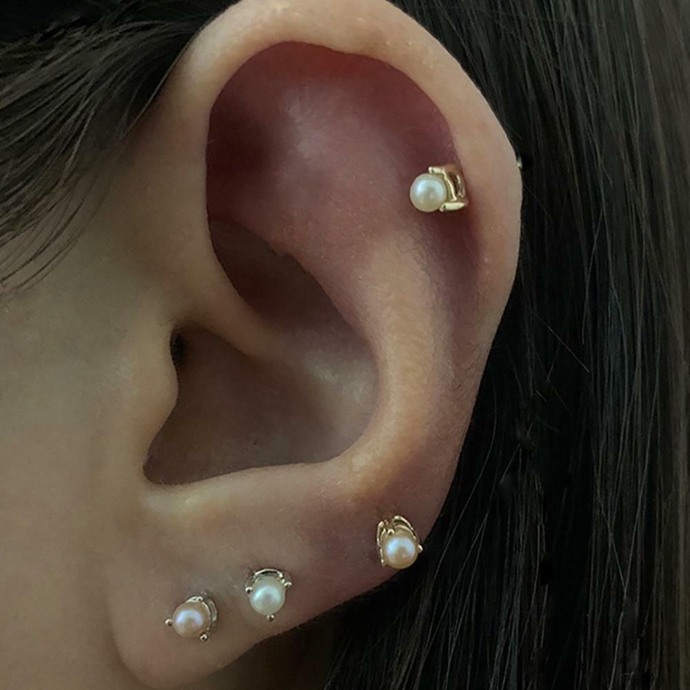Pearl piercing #1 (single) 14K GOLD - 하고