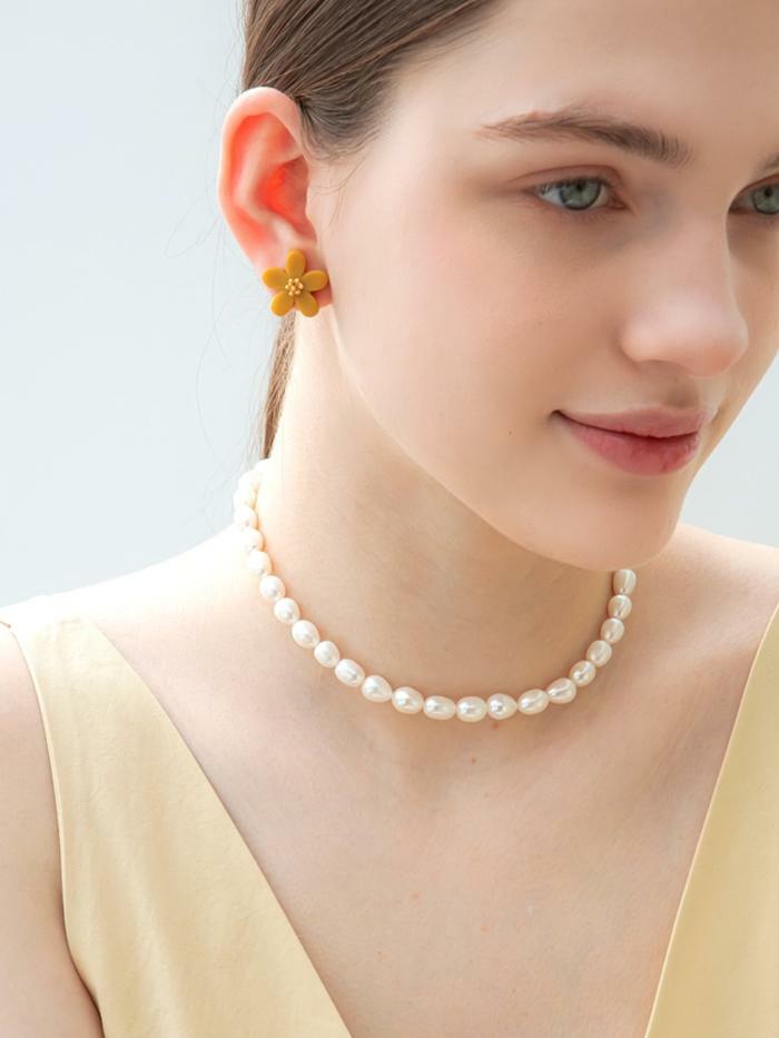 flower point earing - 하고(HAGO)