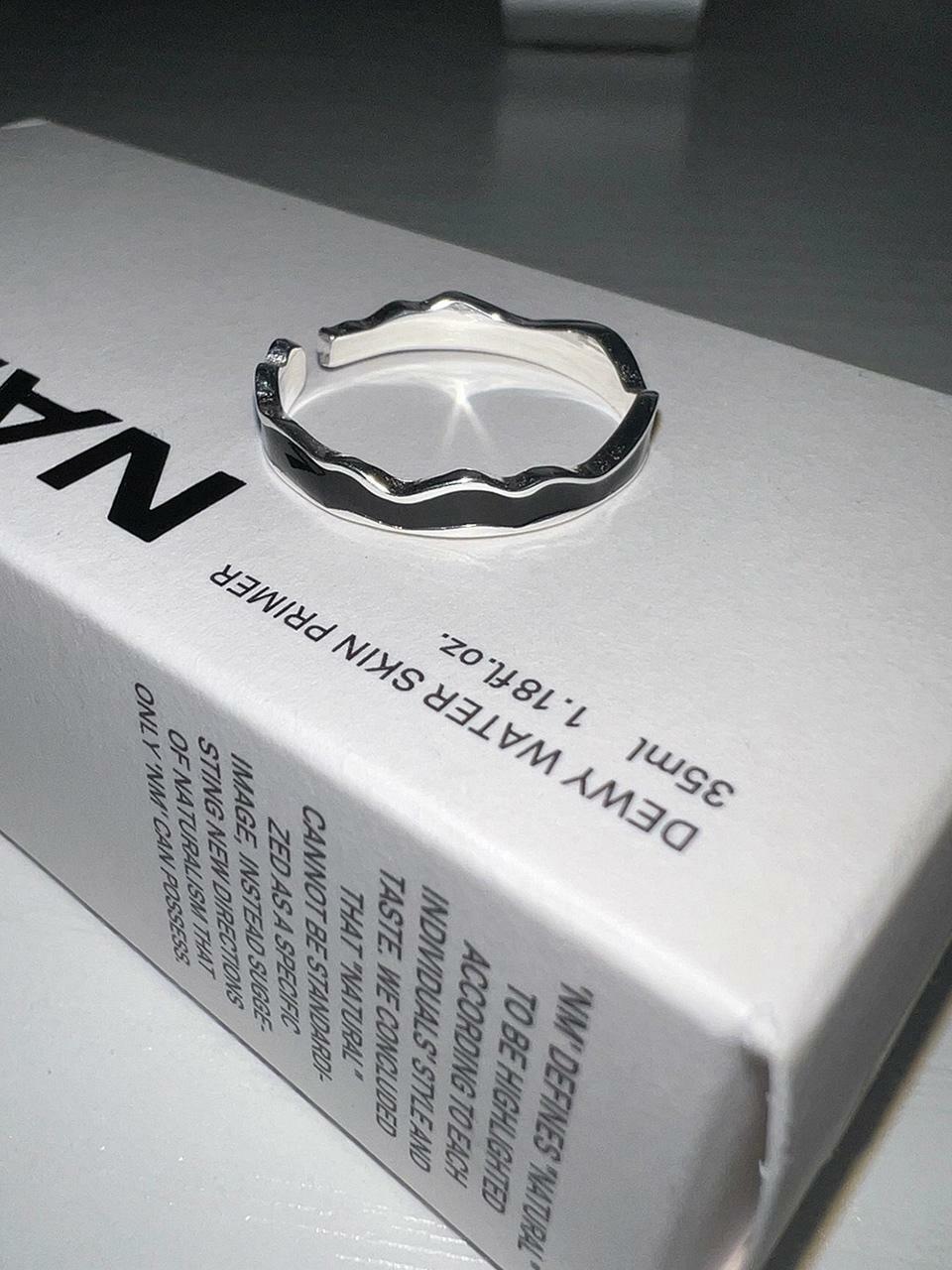 [92.5 silver] Epoxy wave ring - 하고(HAGO)