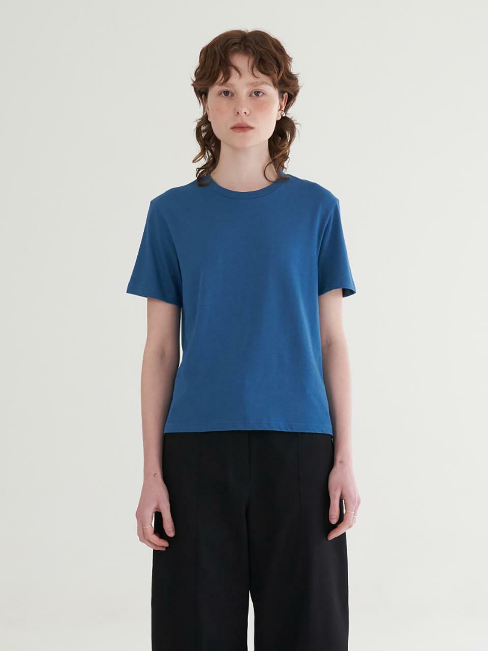 Modal Half Tee Blue - HAGO(하고)