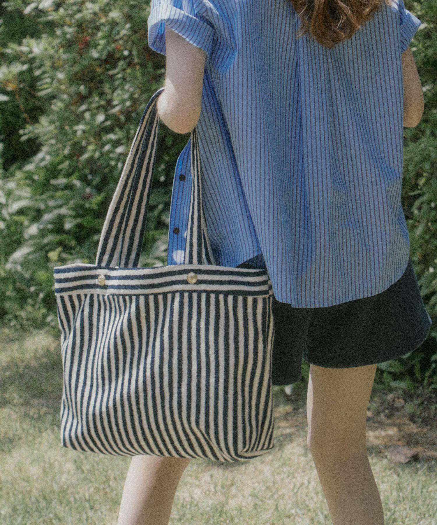 Terry Eco Bag - Navy - HAGO(하고)