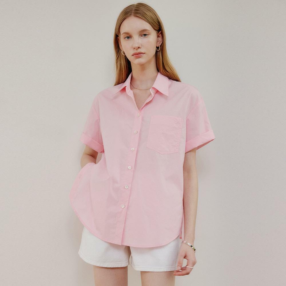 [HAGO 단독판매] PINK MONICA HALF SLEEVE SHIRT - HAGO(하고)