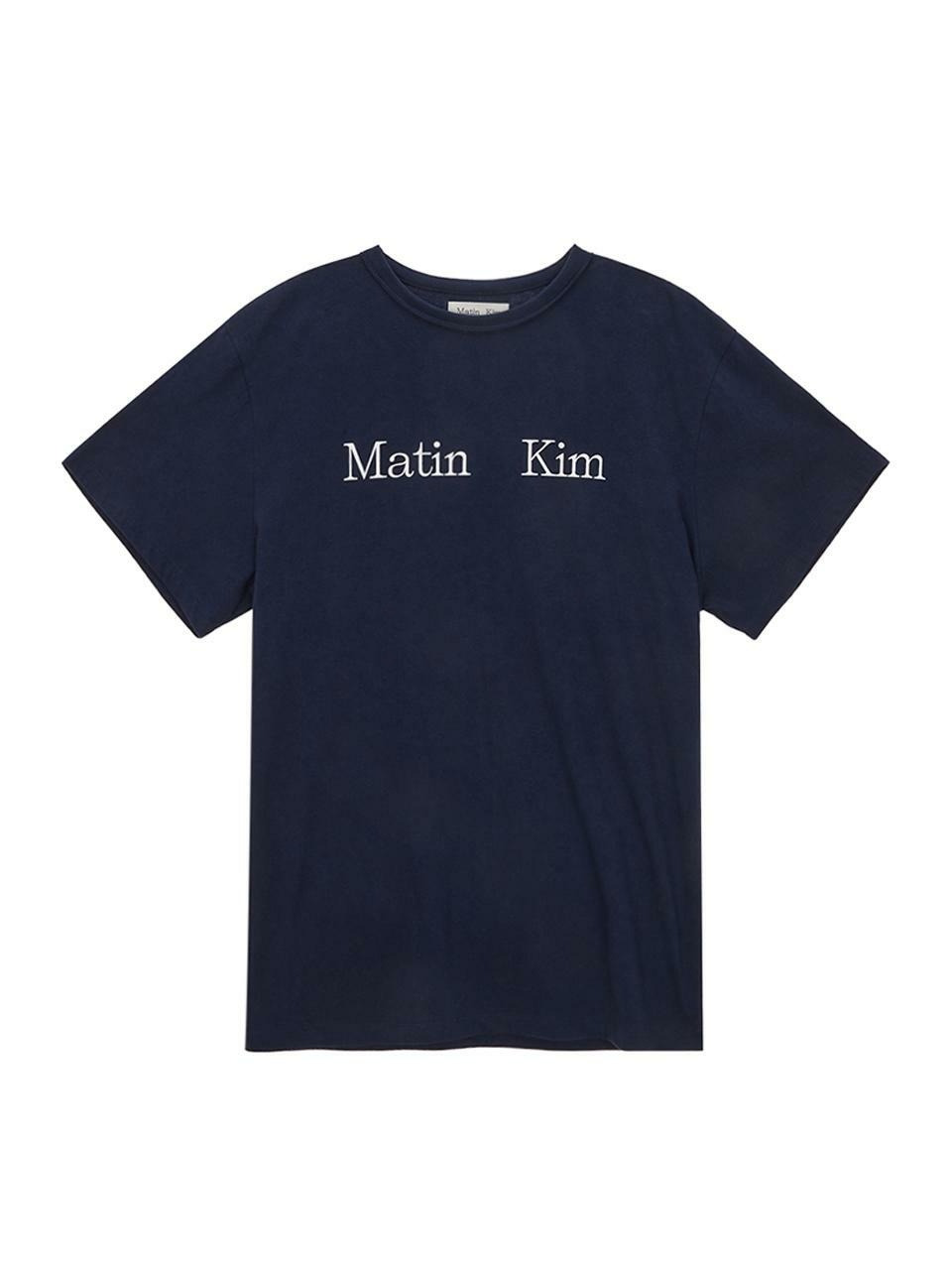 MATIN LOGO TOP IN NAVY - 하고