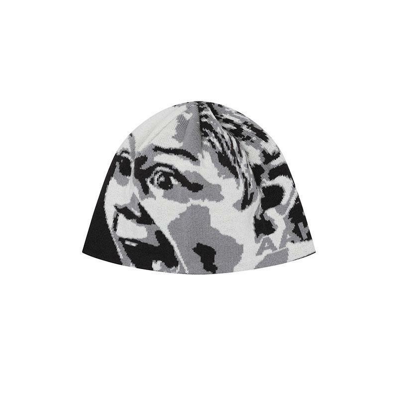 Scream Jacquard Beanie (Black) - HAGO(하고)