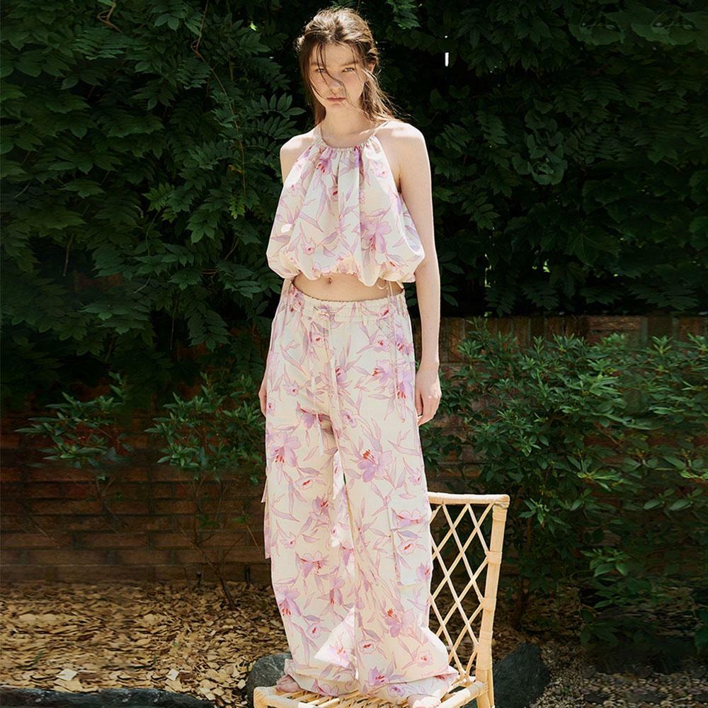 COCO FLOWER CARGO PANTS_PINK - HAGO(하고)