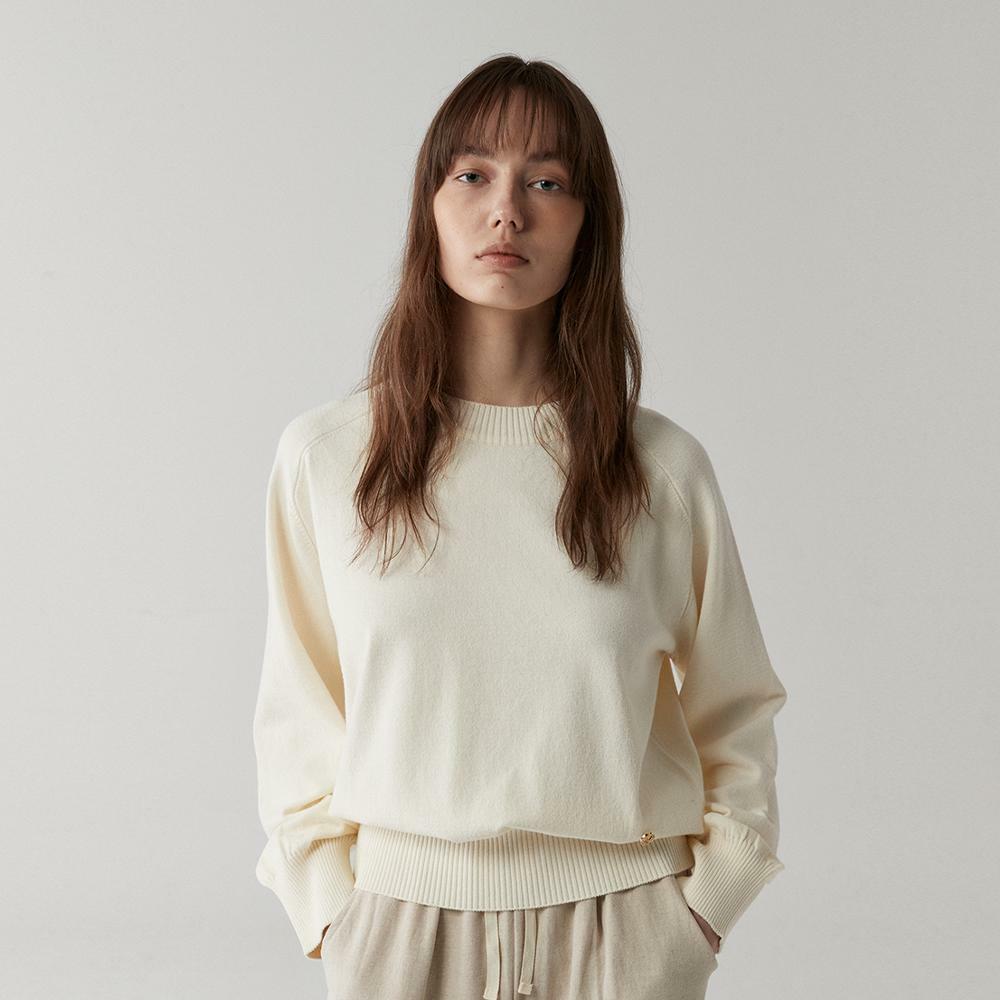 시그니쳐 새들 풀오버-밀크 - 하고(HAGO)