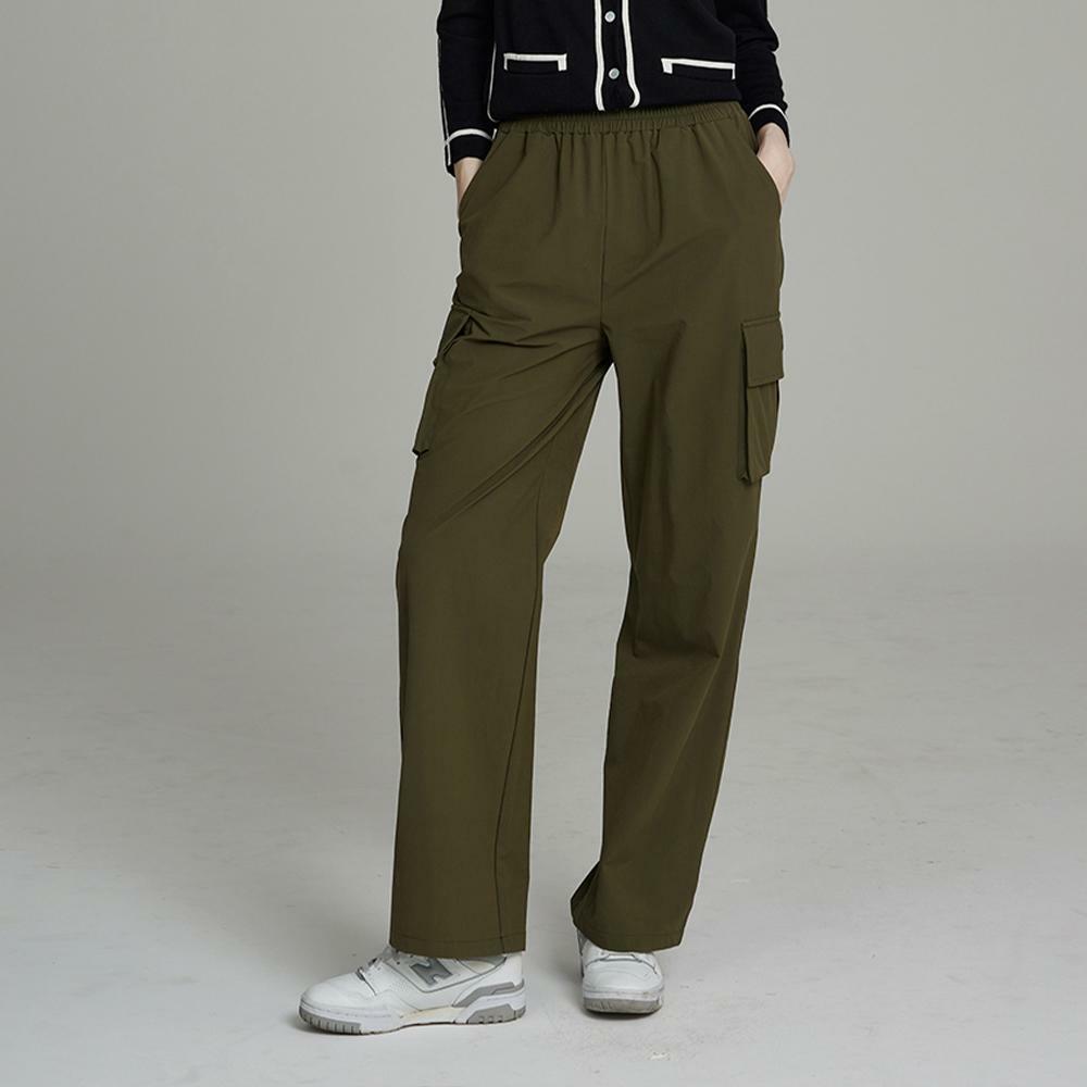 BASIC LOGO CARGO PANTS KHAKI - HAGO(하고)