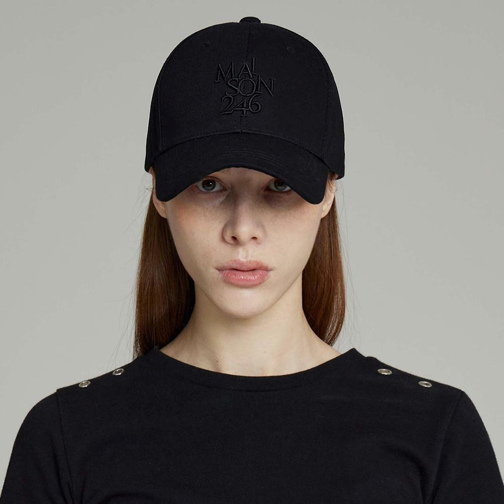 WOMEN SIGNITURE BIGLOGO OVERFIT BALLCAP BLACK (6color) - HAGO(하고)