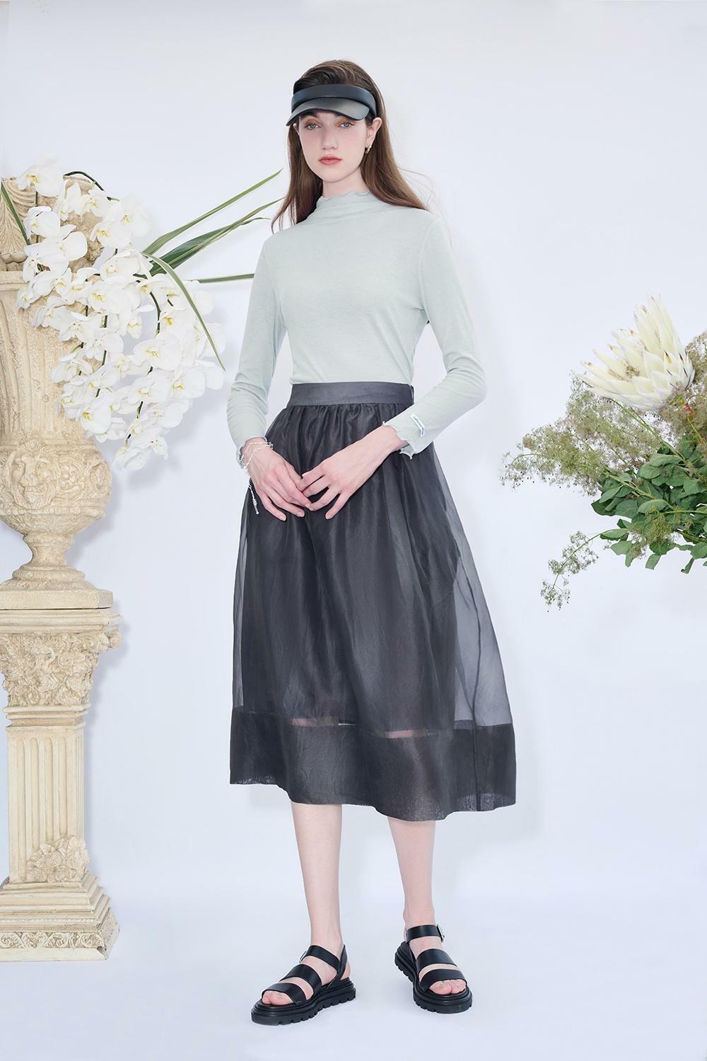 Lettuce Long Edge Top - Mint - HAGO(하고)