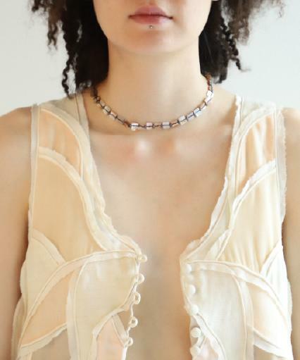 Shell Shalle Necklace (Bark) - HAGO(하고)