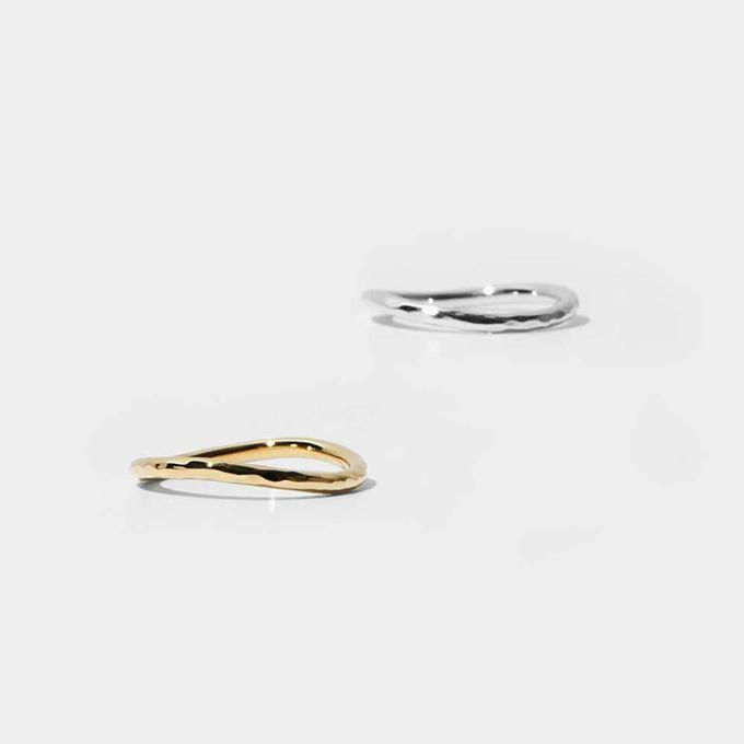 [Gold] Texture Wave Ring - HAGO(하고)