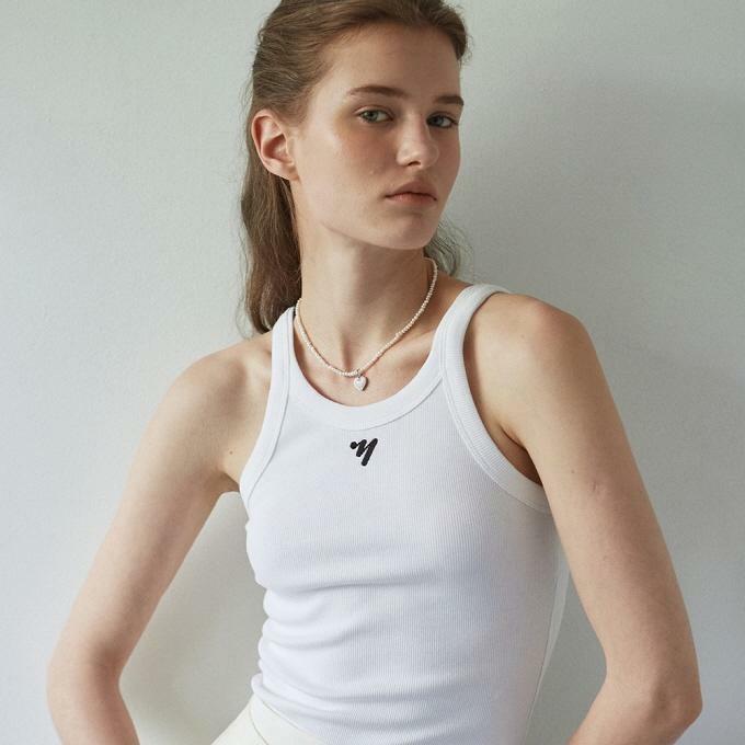 NNC MINIMAL SLEEVELESS_WHITE - 하고(HAGO)