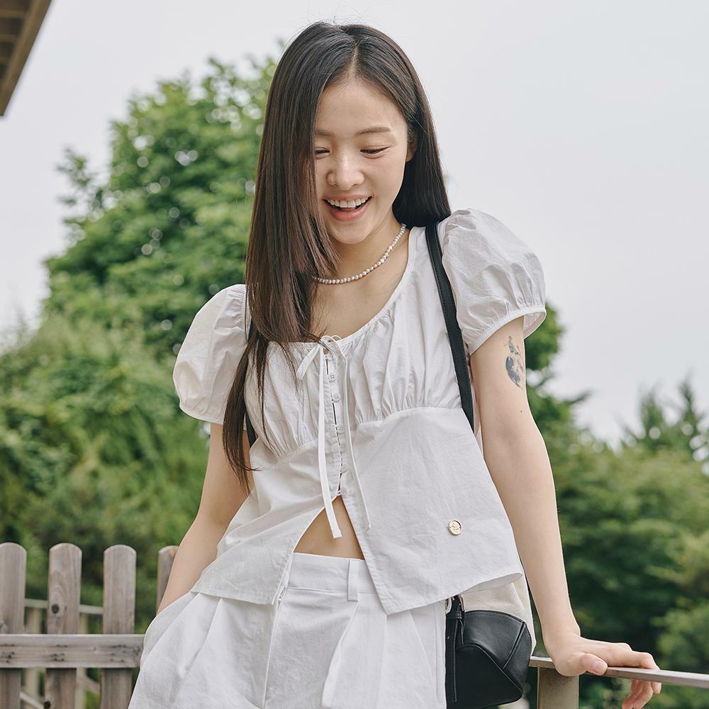 ANC RIBBON PUFF BLOUSE_2COLOR - HAGO(하고)