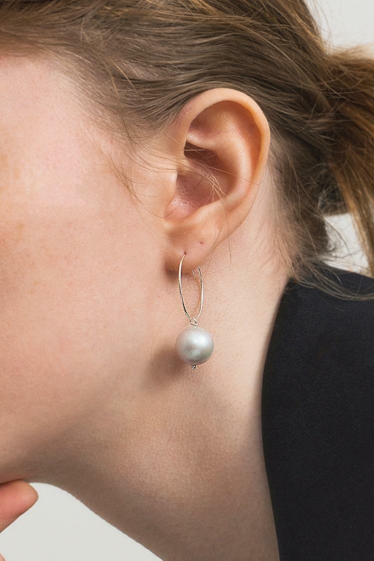 bold pearl ring earrings - HAGO(하고)