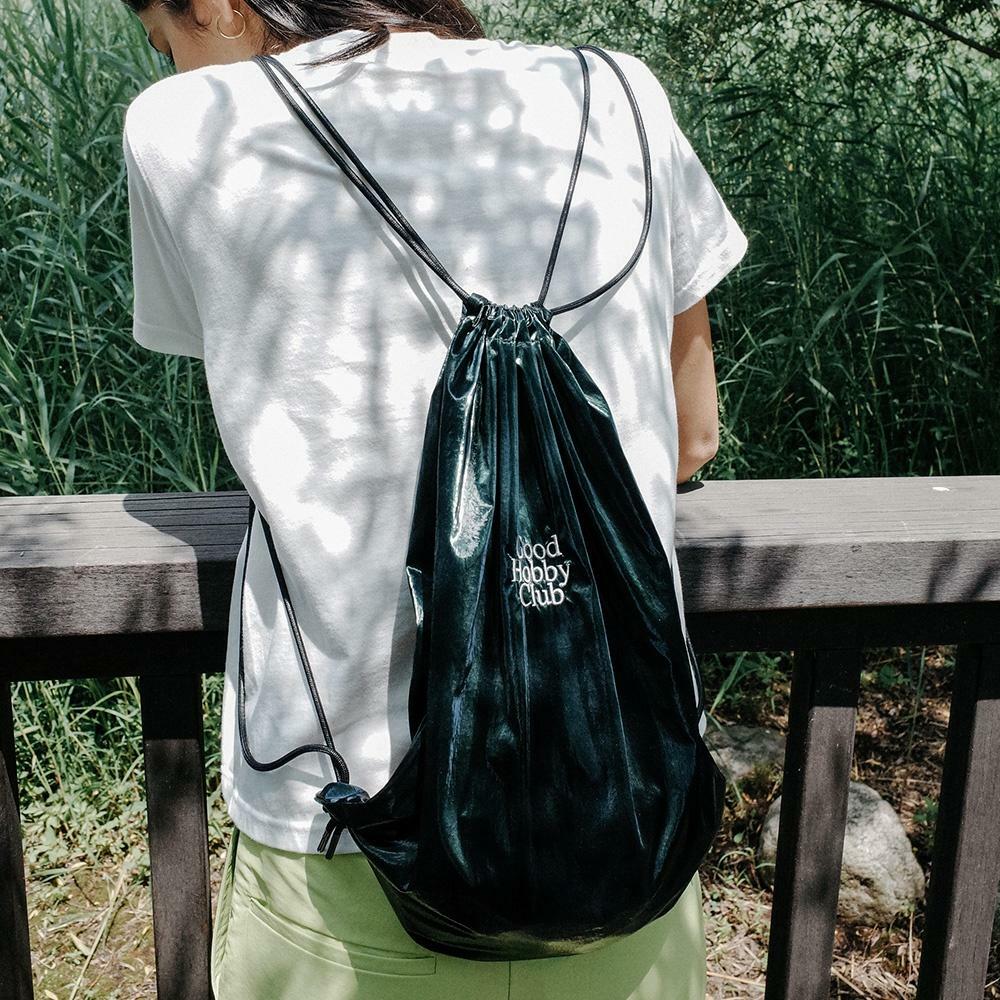 GLOSSY STRING BAG_DEEP GREEN - HAGO(하고)