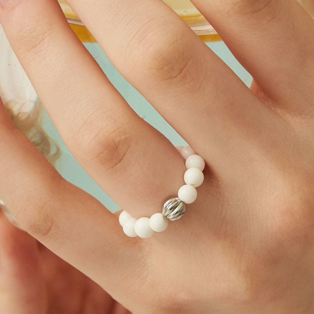 Rolling shell ring_2size - 하고(HAGO)