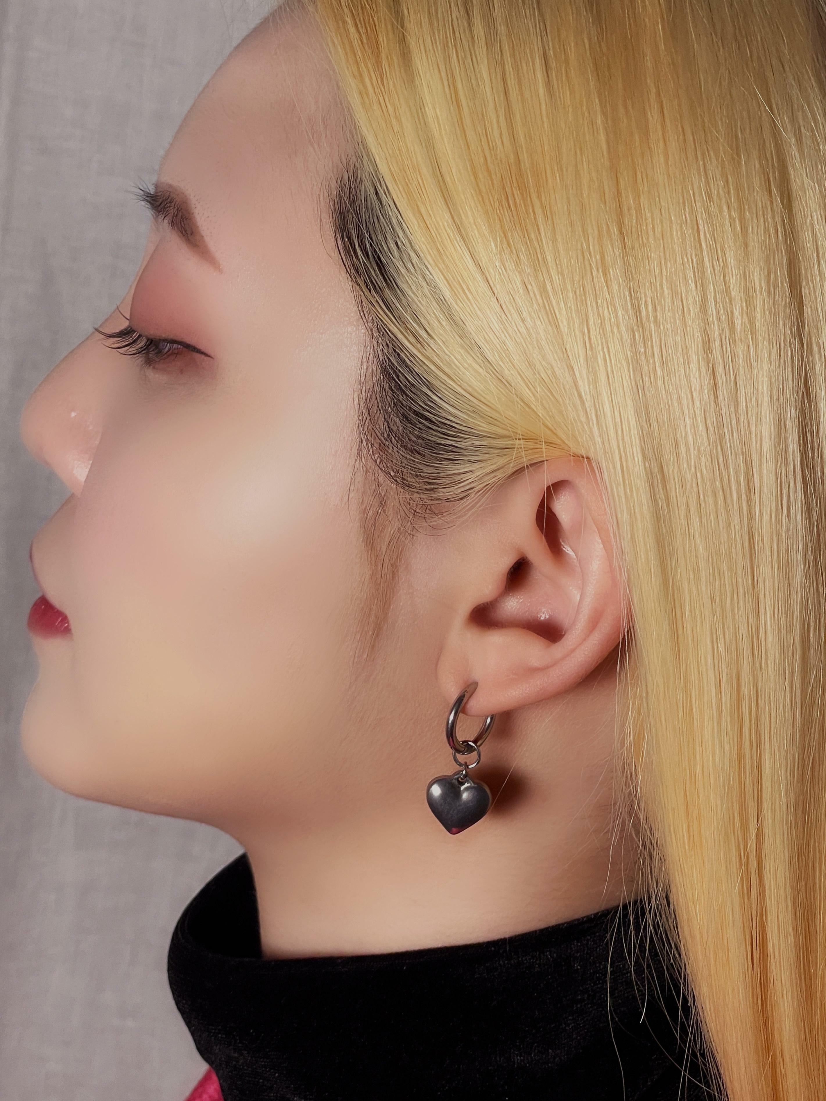 Heart ball earring - HAGO(하고)