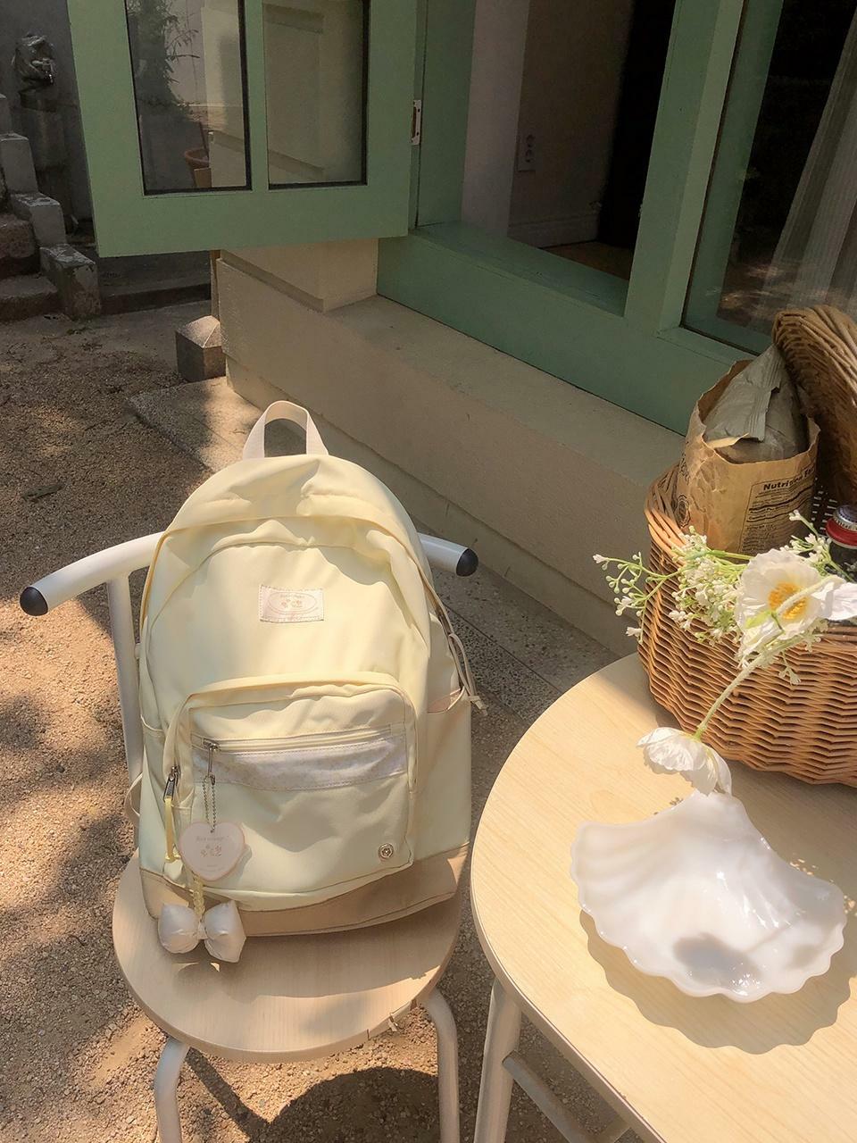 Bon voyage backpack_lemon butter - HAGO(하고)