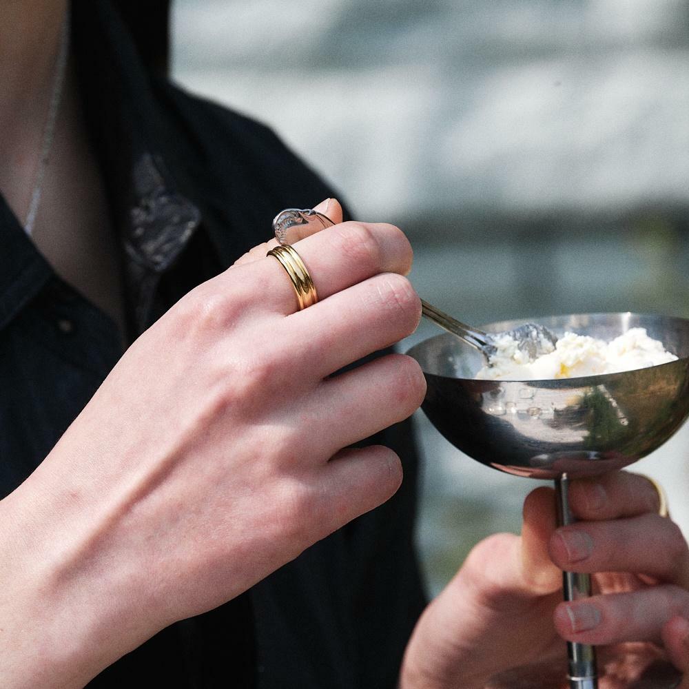 Love Stacked Ring I(Silver) - HAGO(하고)