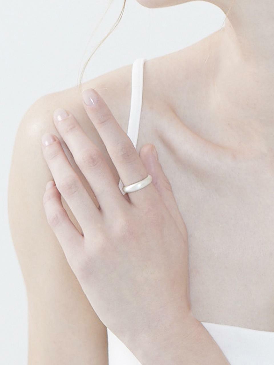 SE026 Shining silver ring - HAGO(하고)