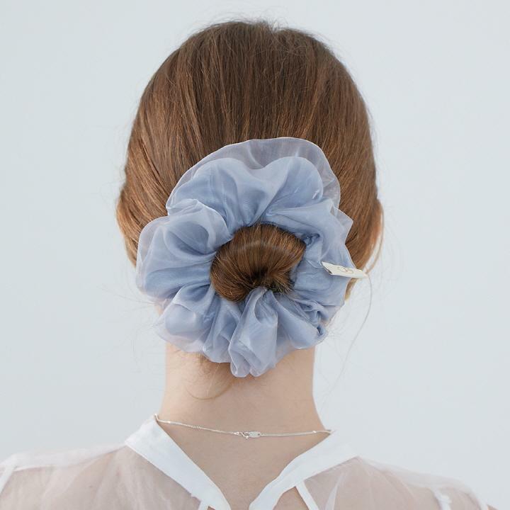 HE042 Double layered scrunchie - HAGO(하고)