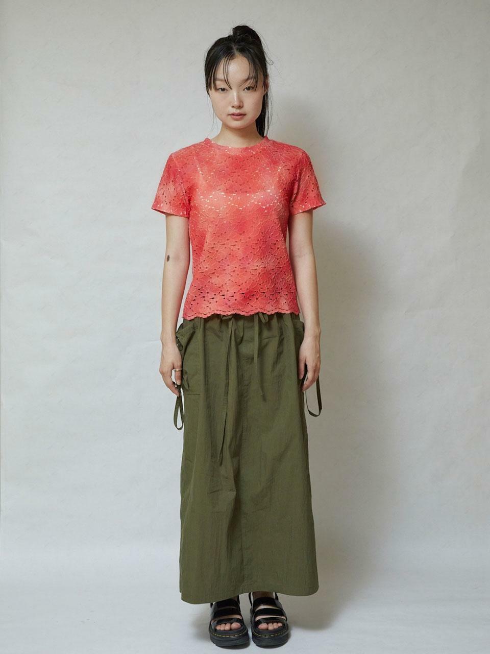 Pocket string long skirt -Khaki - HAGO(하고)