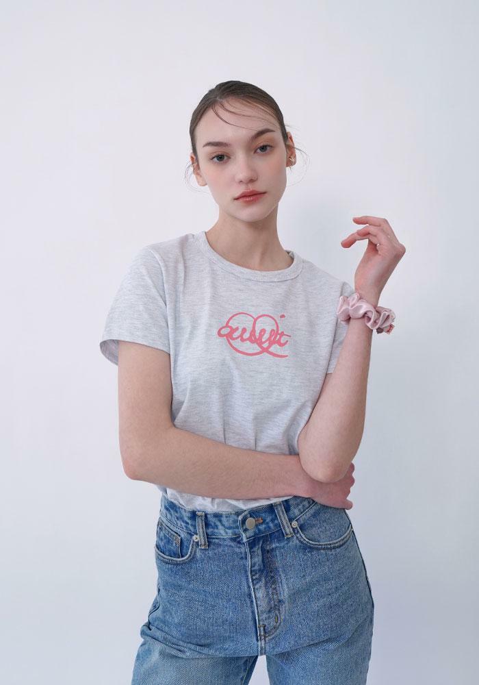 AWIT LOGO T-MELANGE - HAGO(하고)