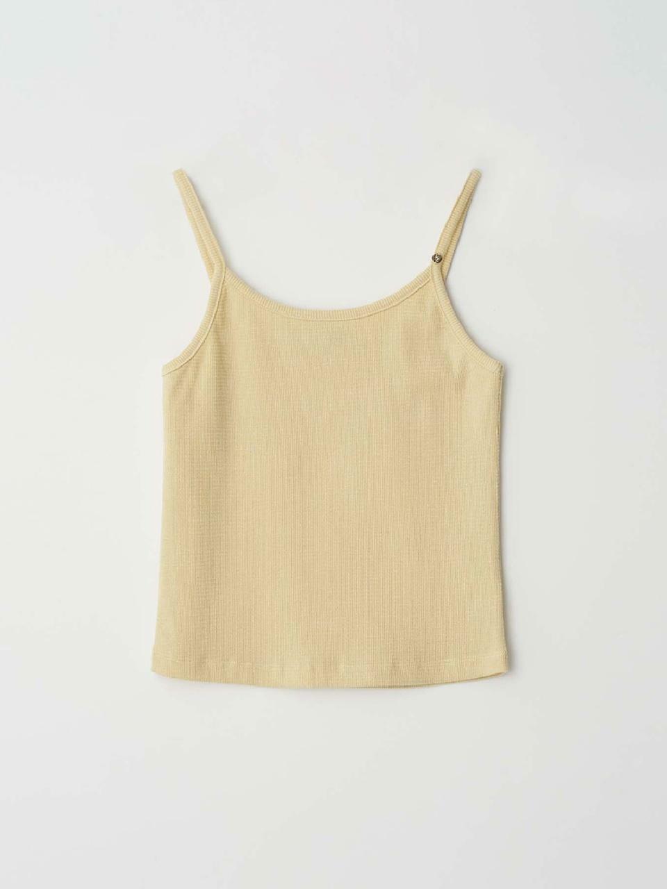 BUTTER ANAIS STRING RIBBED SLEEVELESS TOP - HAGO(하고)