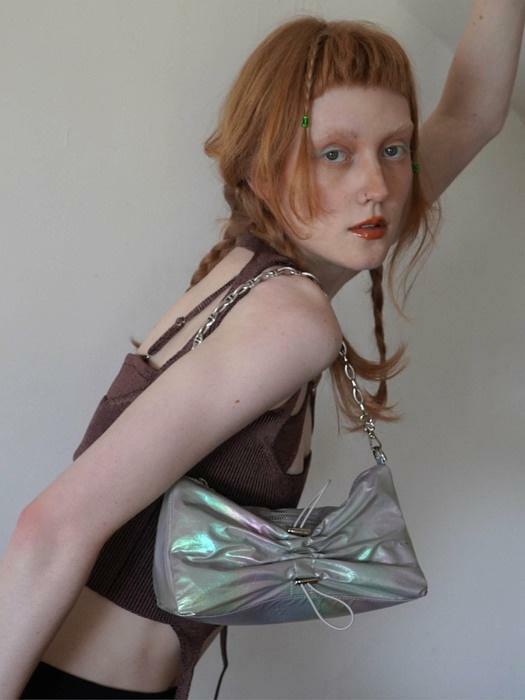 Y.10 Sierra Draw String Chain Bag / OPAL - HAGO(하고)