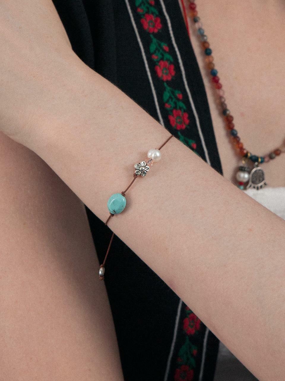 Vintage brown knot bracelet - HAGO(하고)