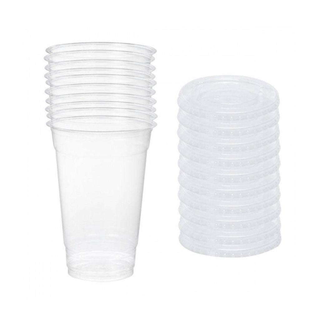 다회용 아이스컵(뚜껑포함) 520ml 10세트 - HAGO(하고)