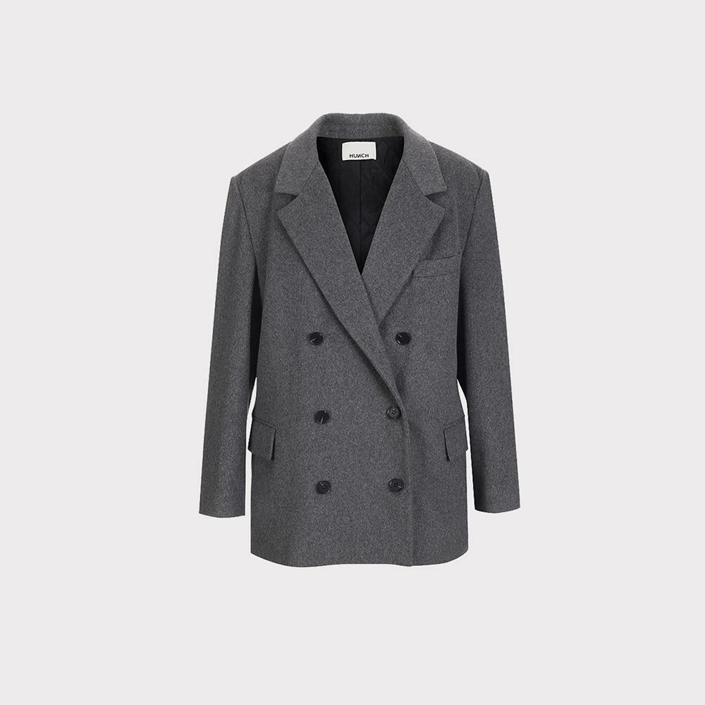 DOUBLE BREAST WOOL JACKET - HAGO(하고)