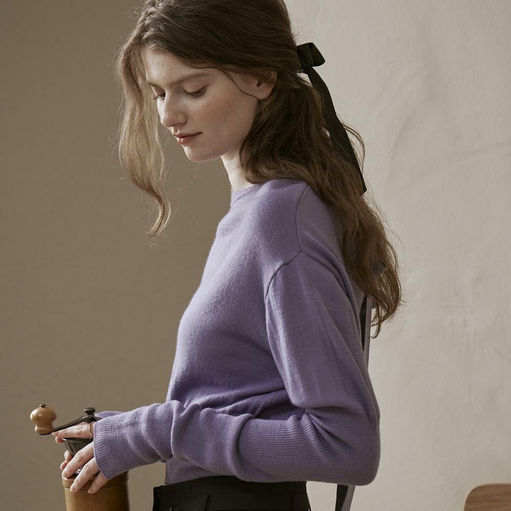 Back open tie pullover (2color) - HAGO(하고)