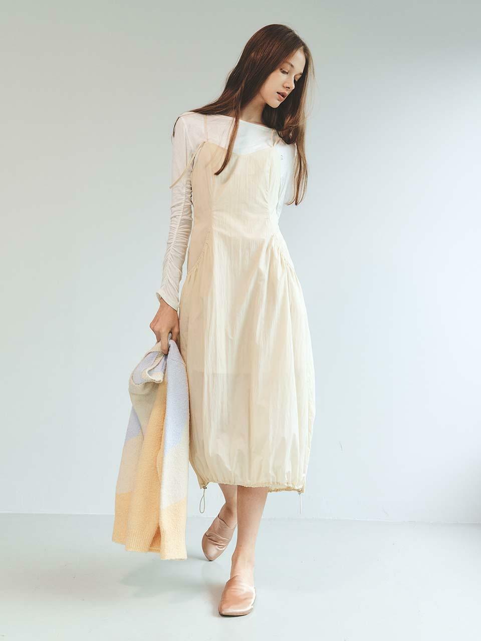 Hush String Dress_Butter Yellow - 하고(HAGO)