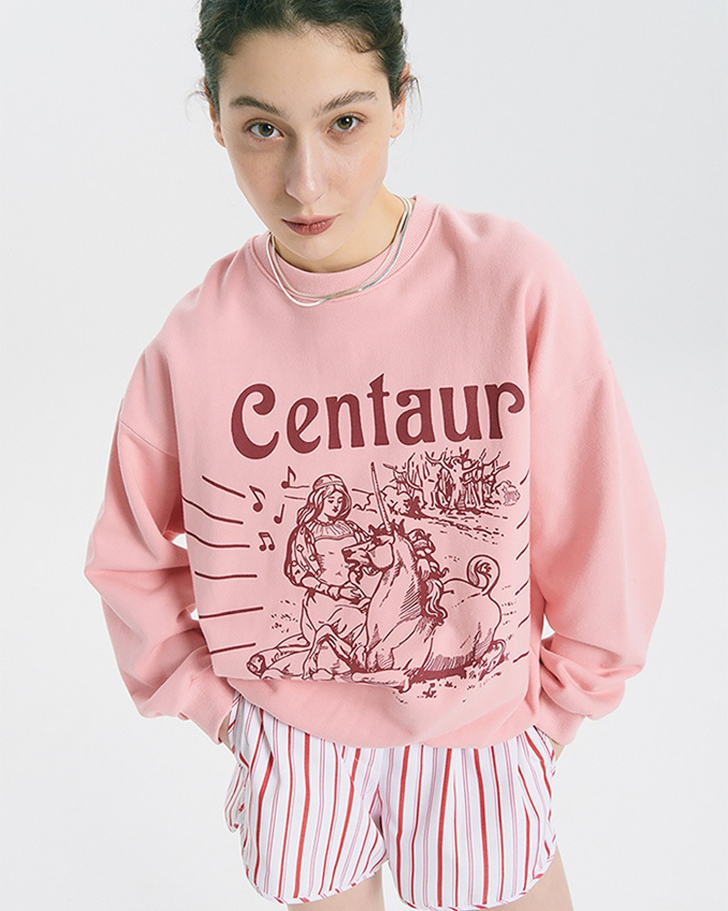 CENTAUR STORY SWEATSHIRT_NEW PINK - 하고(HAGO)