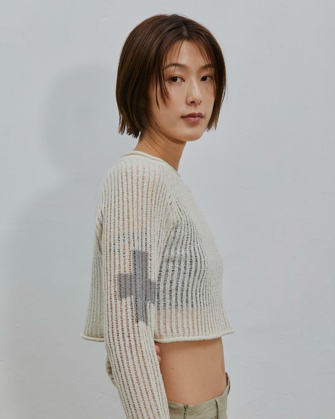 AC Cut-off Knits, Ivory - 하고