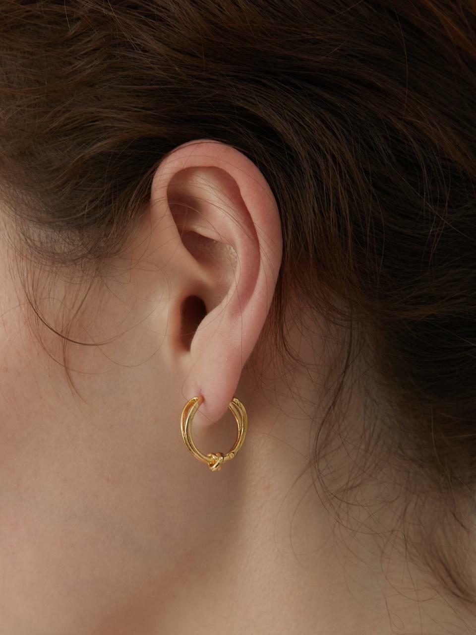 mini twist onetouch earring - 하고