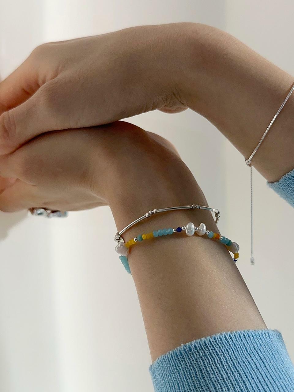 [925silver] Marine pearl bracelet - HAGO(하고)