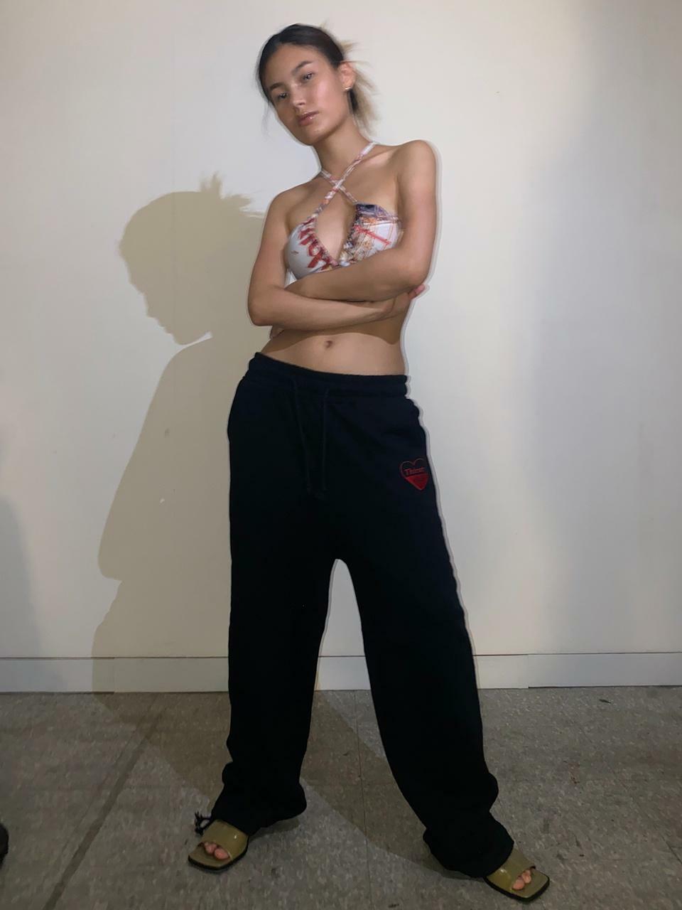 Basic sweat pants - Black - HAGO(하고)