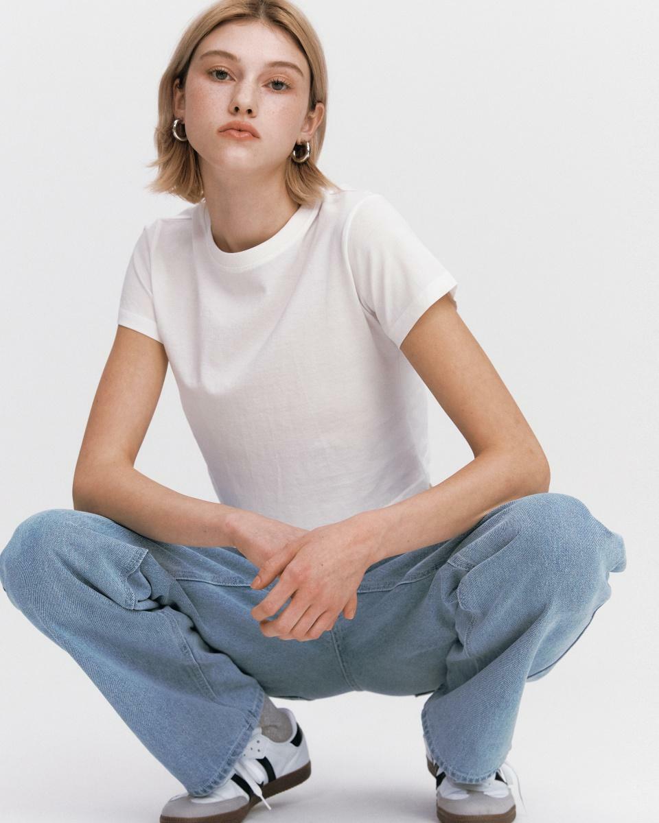 Basic Cotton T-shirts [WHITE] - 하고(HAGO)