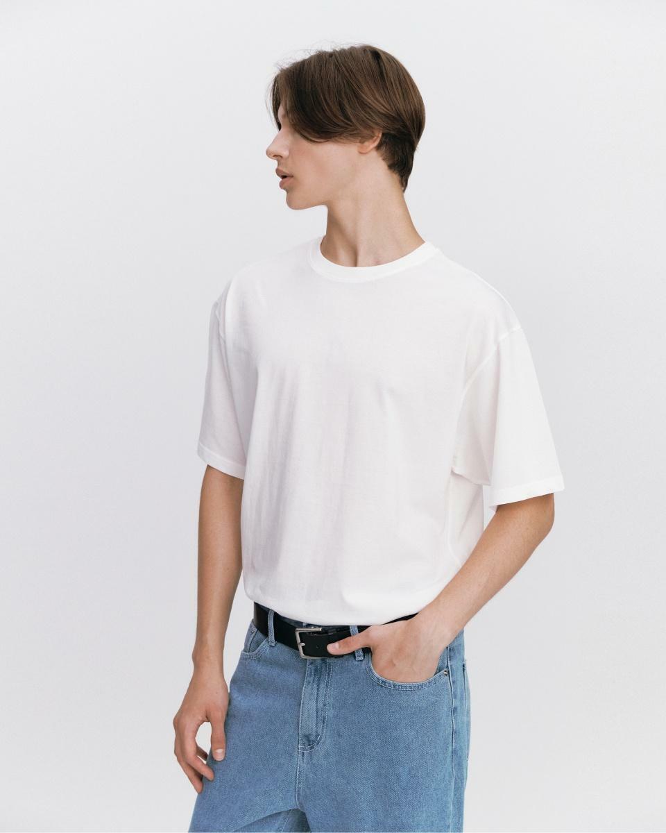 UNISEX Basic Cotton T-shirts [WHITE] - HAGO(하고)