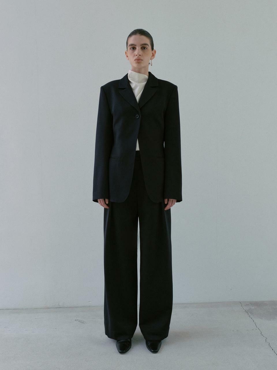 one button jacket (deep navy) - 하고(HAGO)