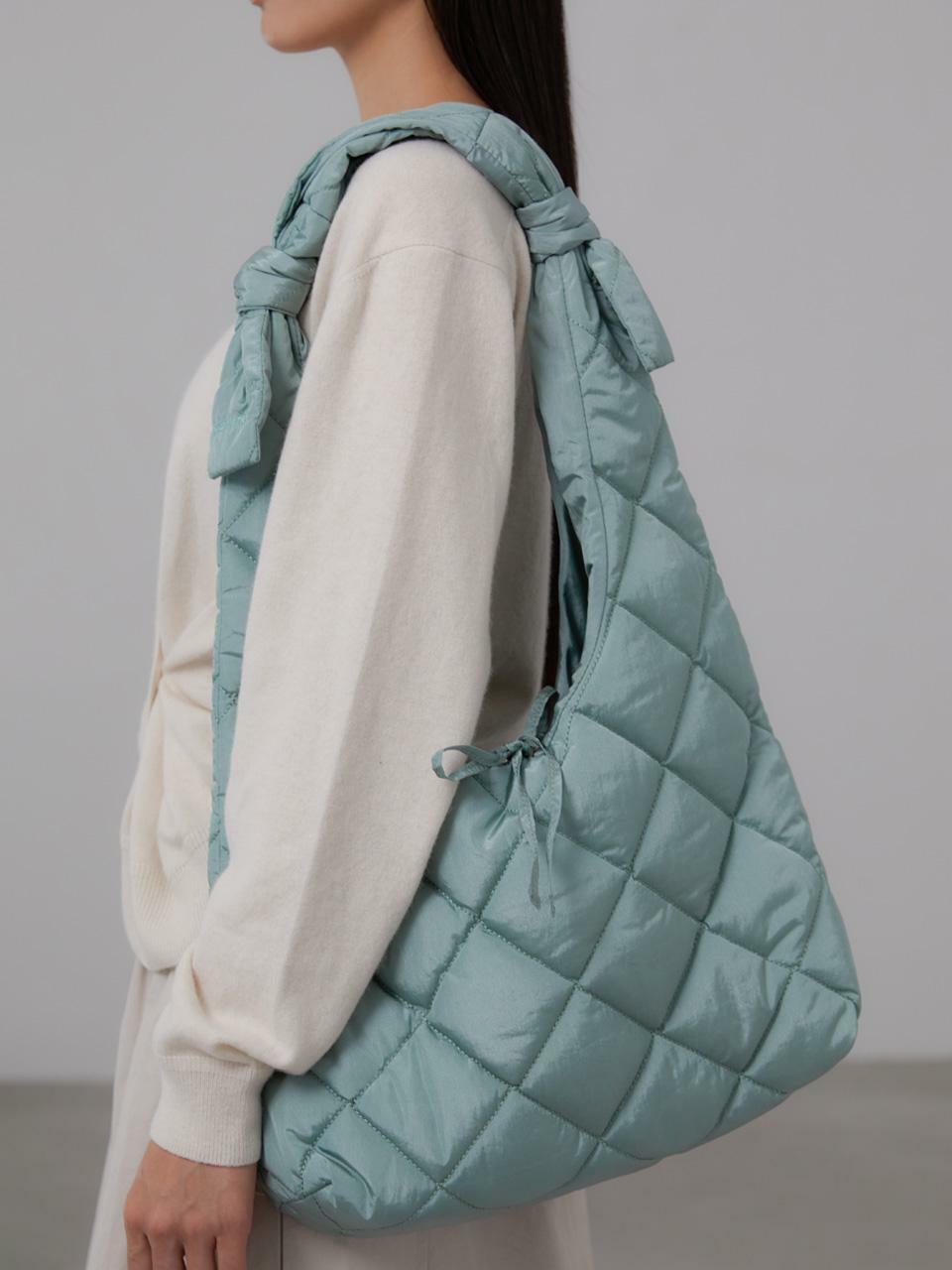 EMMA PADDING SHOULDER BAG_LIGHT GREEN - HAGO(하고)