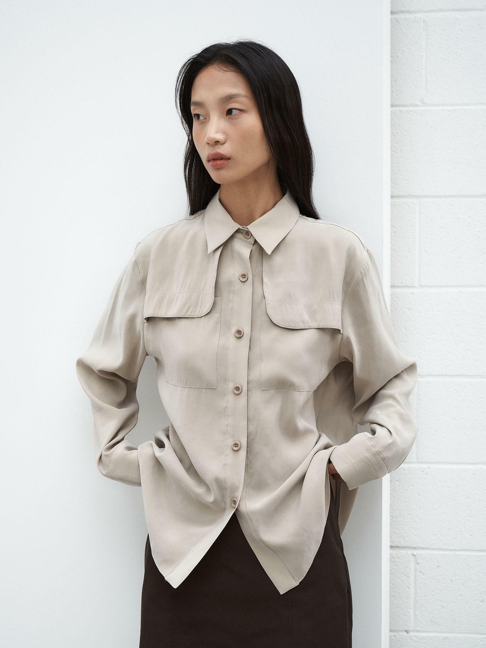 FLAP POCKET SHIRTS [ ASH MINT ] - HAGO(하고)